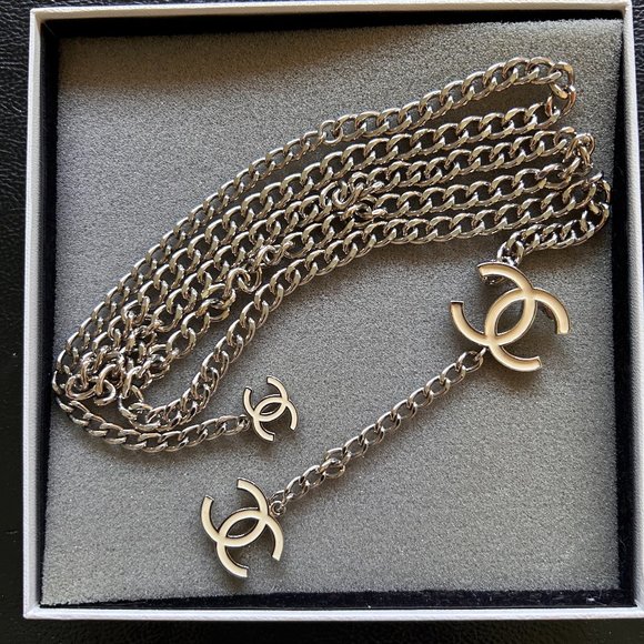 CHANEL | Accessories | Sold Authentic Coco Chanel Chain Belt Cc Logo ...
